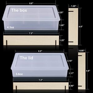 LET'S RESIN Storage Box Molds, Silicone Resin Box Molds, Storage Container with Sliding Lid Design, Epoxy Molds Silicone for Resin Casting, Jewelry, Tarot Cards, Makeup