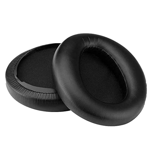 MDR-10R Earpads Replacement Protein Leather Ear Pads Cushions Cover Repair Parts Compatible with Sony MDR-10RBT MDR-10RNC MDR-10R Headphones (Black)