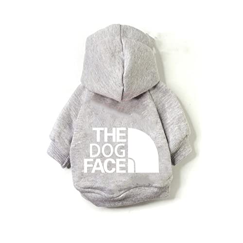 通用 Dog Hoodie,Comfortable Soft Fashion Dog Clothes,Trendy Dog Hoodie,for Small, Medium and Large Dogs (Large, Light Gray)