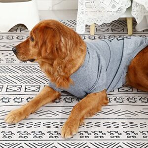 通用 Dog Hoodie,Comfortable Soft Fashion Dog Clothes,Trendy Dog Hoodie,for Small, Medium and Large Dogs (Large, Light Gray)