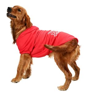 Dog Hoodie,Comfortable Soft Fashion Dog Clothes,Trendy Dog Hoodie,for Small, Medium and Large Dogs (X-Small, Red)