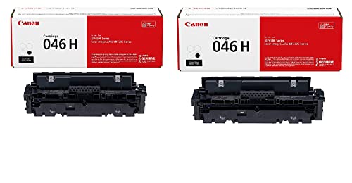 Canon 046 High Yield Black Toner Cartridge (2 Pack) for Color imageCLASS MF731Cdw in Retail Packaging