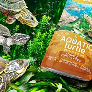 Gargeer 3oz Aquatic Turtle Food for Advanced Breeders Only. Complete Gel Diet for Hatchlings, Juveniles & Adults. Made in The USA Using Premium Ingredients, Growth Enhancing Fortified Gourmet Formula