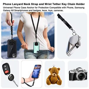 Phone Lanyard Strap, Smartphone Safety Tether Tab System for Camera & Phone Iphone Case Anchor, Smartphone Safety Tether System-Android Mobile Phone Safety Tether Tab System