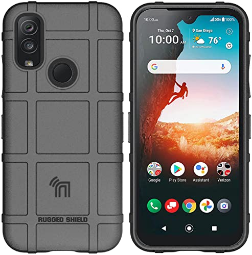 Nakedcellphone Special Ops Series Compatible with Verizon Kyocera DuraSport 5G UW Phone (C6930) Case, Tactical Armor Rugged Shield Cover [Anti-Fingerprint, Matte Grip Texture] - Black