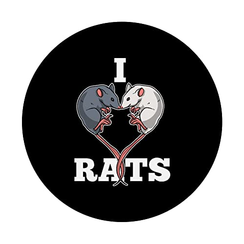 I Love Rats Rat Rodent Pet PopSockets Swappable PopGrip