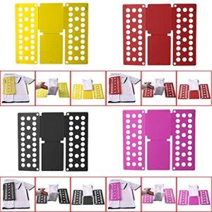 WJCCY Clothes Folder T Shirts Jumpers Organiser Fold Save Time Quick Clothes Folding Board Children Clothes Holder (Color : Red)