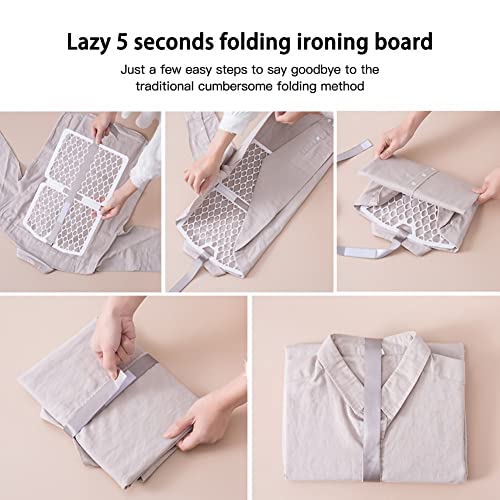 WJCCY 5pcs Clothes Folding Board Clothes Folder Closet Organizer Clothing Easy Folder Board Laundry Multifuncitonal Home Storage (Color : Gray)