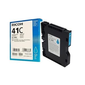 RICOH 405761,62,63,64 Cartridge Set 4 Pack (C,K,M,Y) for GC 41, Aficio SG 3100SNw in Retail Packaging