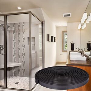 75 Inches Flexible Magnetic Strip Insert Shower Door Magnetic Strip Replacement Magnet Shower Door Replacement Parts Long Shower Door Strip for Framed Semi Framed Swinging Glass Shower Doors (2 Roll)