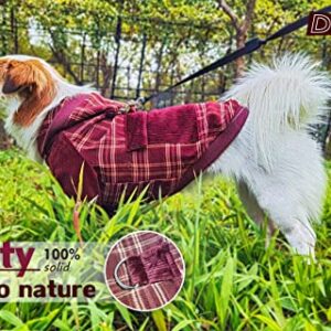 DeerBAO Puppy Plaid Hoodie pet Clothing cat Hoodie Fashionable and Cute for Small Dogs Small Cats (Small)