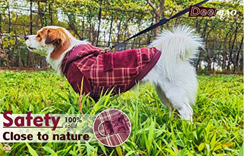 DeerBAO Puppy Plaid Hoodie pet Clothing cat Hoodie Fashionable and Cute for Small Dogs Small Cats (Small)