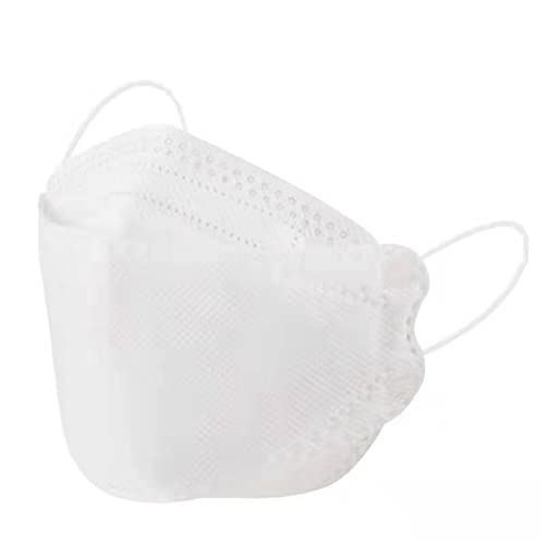 Kids KF94_Mask 50PCS, 4 Layers Protective_Mask Non-woven, Cup Dust_Mask 3D Design Disposable KF94 for Kids Girls Boys (50 PCS, White)