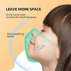 Kids KF94_Mask 50PCS, 4 Layers Protective_Mask Non-woven, Cup Dust_Mask 3D Design Disposable KF94 for Kids Girls Boys (50 PCS, White)