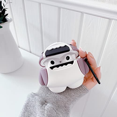 Huayou Cute Cartoon Case for New AirPods 3rd Generation 2021,Kawaii Funny Aesthetic Animal Style Design with Keychain,Protective Silicone AirPod Case Cover for Women Girls Boys Men Kids (Shark)