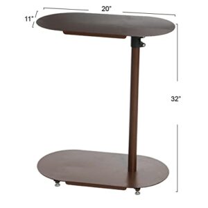 Main + Mesa Modern Adjustable C-Table, Brown