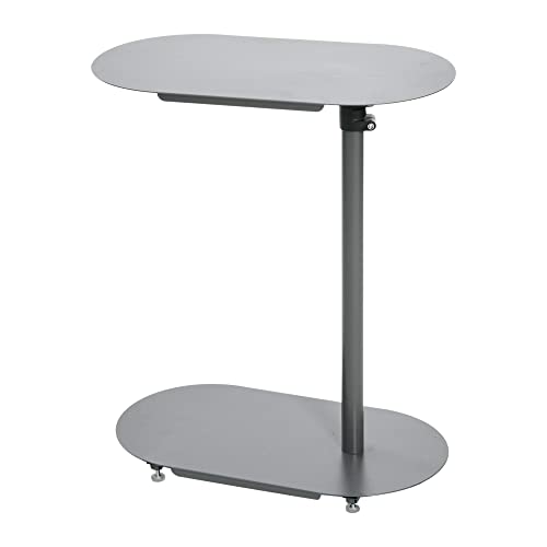 Main + Mesa Modern Adjustable C-Table, Dark Grey