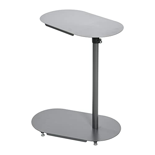 Main + Mesa Modern Adjustable C-Table, Dark Grey