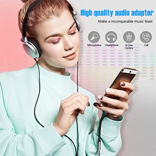 USB C to 3.5mm Headphone Adapter, Type C Headphone Jack Adapter, USB C to Aux Audio Adapter iPad Pro Adapter Compatible with Pixel 5/4/3/2 XL, Galaxy S21 S20 FE Ultra S20+ Plus Note 20 S10 S9 Plus