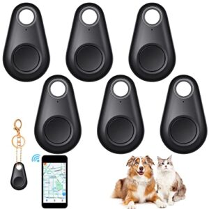 smart tracker key finder locator anti lost gps tracker wireless anti lost alarm sensor device finder mini pet gps tracker for kids locating phone keys wallets luggage item finder, black (6)