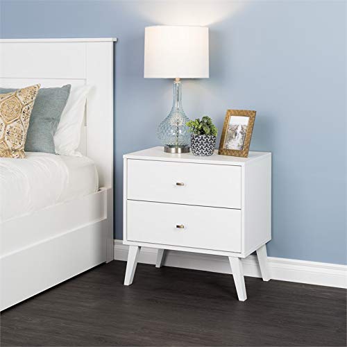 Home Square 4-Piece Set with 2 Modern Nightstands Tall Chest & 7-Drawer Dresser