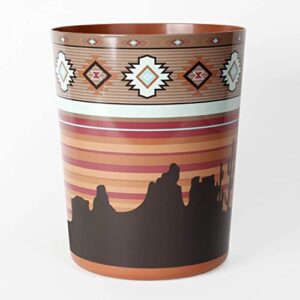 skl home southwest sunset waste basket, terra