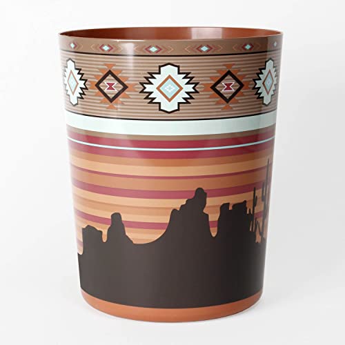 SKL Home Southwest Sunset Waste Basket, Terra