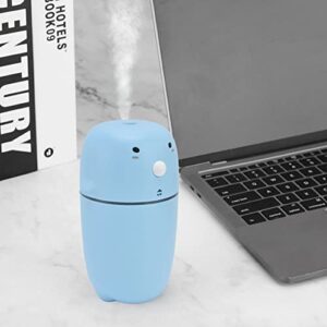 BRDI Air Cleaner, Mini Portable 2 Modes Air Purifier LED Lighting USB Rechargeable Big Spray with USB Cable for Car for Office for Home(Blue)