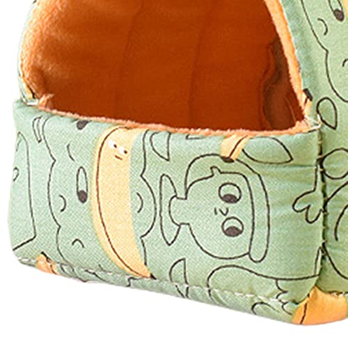 Bluelans Guinea Pig Nest Cartoon Pattern Pet Hideout Warm Small Animal Hamster Squirrel Bed House Cage Valentine's Day/Mother's Day/Christmas/Birthday Gifts - Rose Red Strawberry L