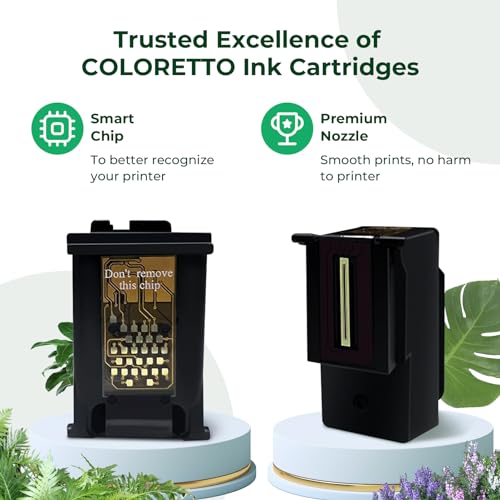 COLORETTO Remanufactured Ink Cartridge Replacement for Canon PG-40XL CL-41XL 40 XL 41 XL(1 Black,1 Color) to use with MP140 iP2500 MP470 MP150 MP190 MP160 iP2600 iP1800 MP210 iP1700 MX300 Printer