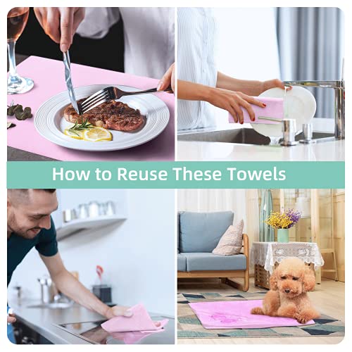 KitchLife Reusable Bamboo Paper Towels - 1 Roll = 4 Months Supply, Washable and Recycled Paper Rolls, Zero Waste Products, Sustainable Gifts, (42P1)