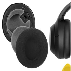 geekria comfort velour replacement ear pads for sony wh-1000xm4 wireless headphones ear cushions, headset earpads, ear cups cover repair parts (black)