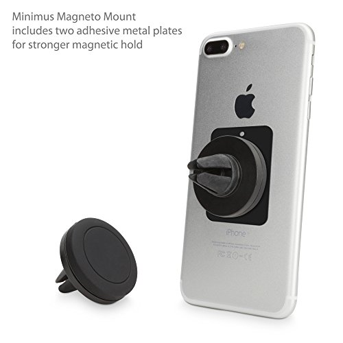 BoxWave Car Mount Compatible with Cricket Dream 5G - Minimus MagnetoMount, Magnetic Car Mount, Magnetic Car Holder