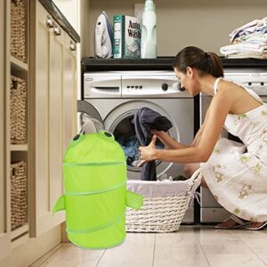 Mesh Laundry Hamper: animal storage basket Frog Design Collapsible Laundry Basket Easy to Open and Fold Flat for Storage Toy and Dirty laundry bucket Clothes cotton laundry basket