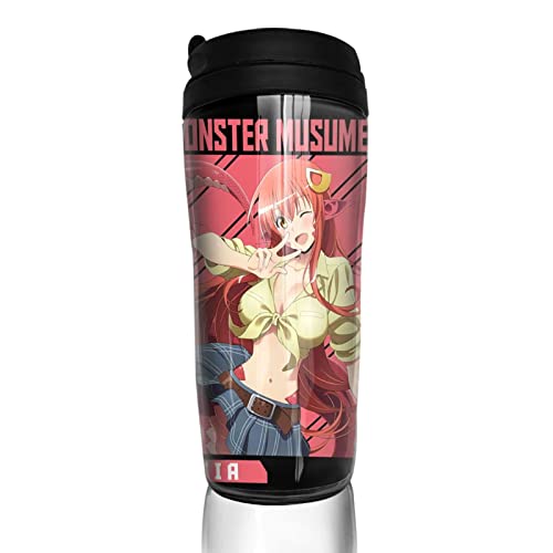 Anime Monster Musume Miia Coffee Cup Thermos Mug Double Wall Vacuum Insulated Bottle Portable Tumblers Travel Mugs 12 Oz