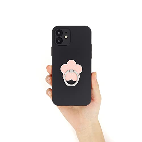 LaMignonne Cell Phone Ring Holder Flower Finger Ring Grip Stand 360° Rotation 180° Flip Universal Kickstand Compatible with All Smartphones (Rose Gold)