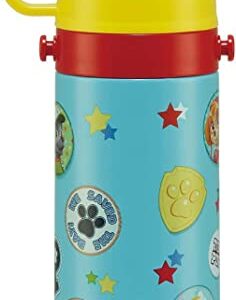 Skater SKDC3-A Children's 2-Way Stainless Steel Kids Water Bottle with Cup, 11.8 fl oz (350 ml), Paw Patrol Boys