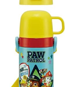 Skater SKDC3-A Children's 2-Way Stainless Steel Kids Water Bottle with Cup, 11.8 fl oz (350 ml), Paw Patrol Boys