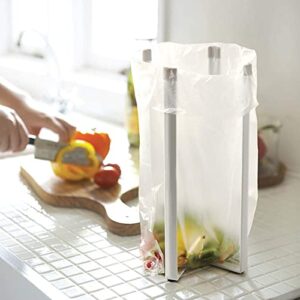 Plastic Bag Holder, Multifunctional Kitchen Stand Holder for Plastic Bags Bottles Cups Drying Racks Shelf