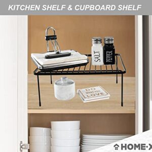 HOME-X Metal Freezer, Pantry, or Cabinet Shelf, Great Space Saver for Organizing Cupboards or Refrigerators, Extra Shelf for Cabinets