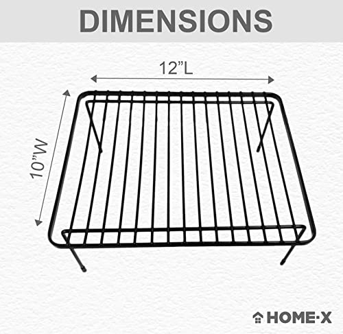 HOME-X Metal Freezer, Pantry, or Cabinet Shelf, Great Space Saver for Organizing Cupboards or Refrigerators, Extra Shelf for Cabinets