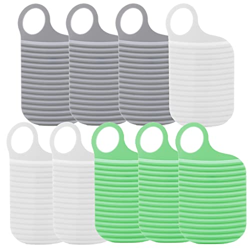 ELANE 9 Pcs Wash Board for Laundry Washboard for Hand Washing Clothes,Travel Washboard for Laundry