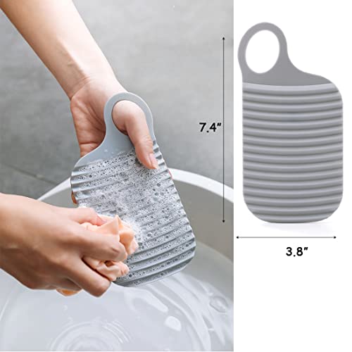 ELANE 9 Pcs Wash Board for Laundry Washboard for Hand Washing Clothes,Travel Washboard for Laundry