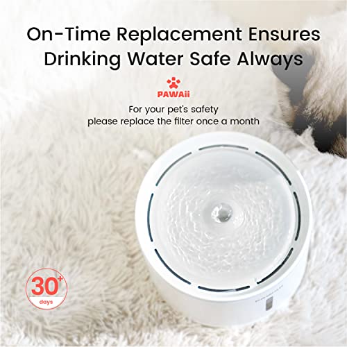 Pawaii FunFlow Cat Water Fountain, 68oz/2L Automatic Pet Water Fountain, Self Cleaning Ultra Quiet Water Fountain for Cats Inside and Small Dogs