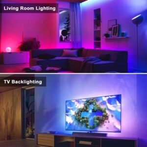 Toocking LED Strip 5 m RGB - LED Strip with Remote Control, LED Strips, Self-Adhesive with 16 Colour Changing, 4 Modes for Home, Cupboard Decoration, Party, Bedroom, TV