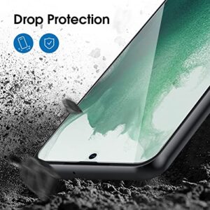 amFilm OneTouch Screen Protector for Samsung Galaxy S22 5G 6.1 Inch, 9H Hardness with Camera Lens Protector, Easiest to Installation and Bubble Free, Tempered Glass, 2 Pack