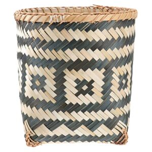 cabilock seagrass baskets woven 13 gallon trash can trash can wood garbage bin waste basket flower basket pots storage basket for home trash can office 13 gallon trash can woven waste paper basket