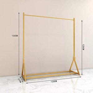 xyyxdd clothes rail,clothing store antirust display stand girl dress storage rack bottom storage shoe rack/130 * 37 * 120cm