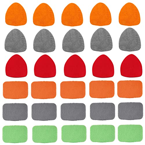 30Pcs Car Care Microfiber Cloths/Microfiber Bonnets/Microfiber Cleaning Covers for Windshield Cleaning Tool, Windshield Cleaner Replaceable Glass Cleaning,Car Window Cleaner Washing Pads Cover Kit