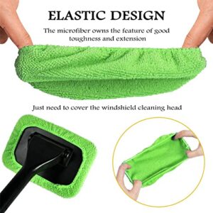 30Pcs Car Care Microfiber Cloths/Microfiber Bonnets/Microfiber Cleaning Covers for Windshield Cleaning Tool, Windshield Cleaner Replaceable Glass Cleaning,Car Window Cleaner Washing Pads Cover Kit